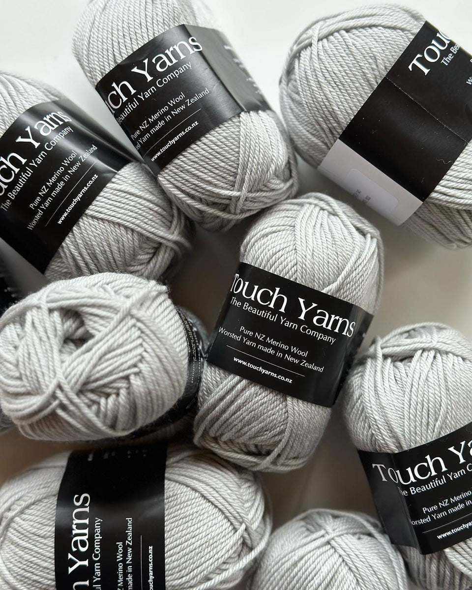 pure merino 8ply - silver - 822 – Touch Home Store